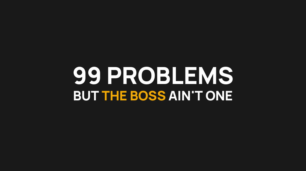 Enrise | VIDEOREEKS: 99 Problems, but the boss ain’t one